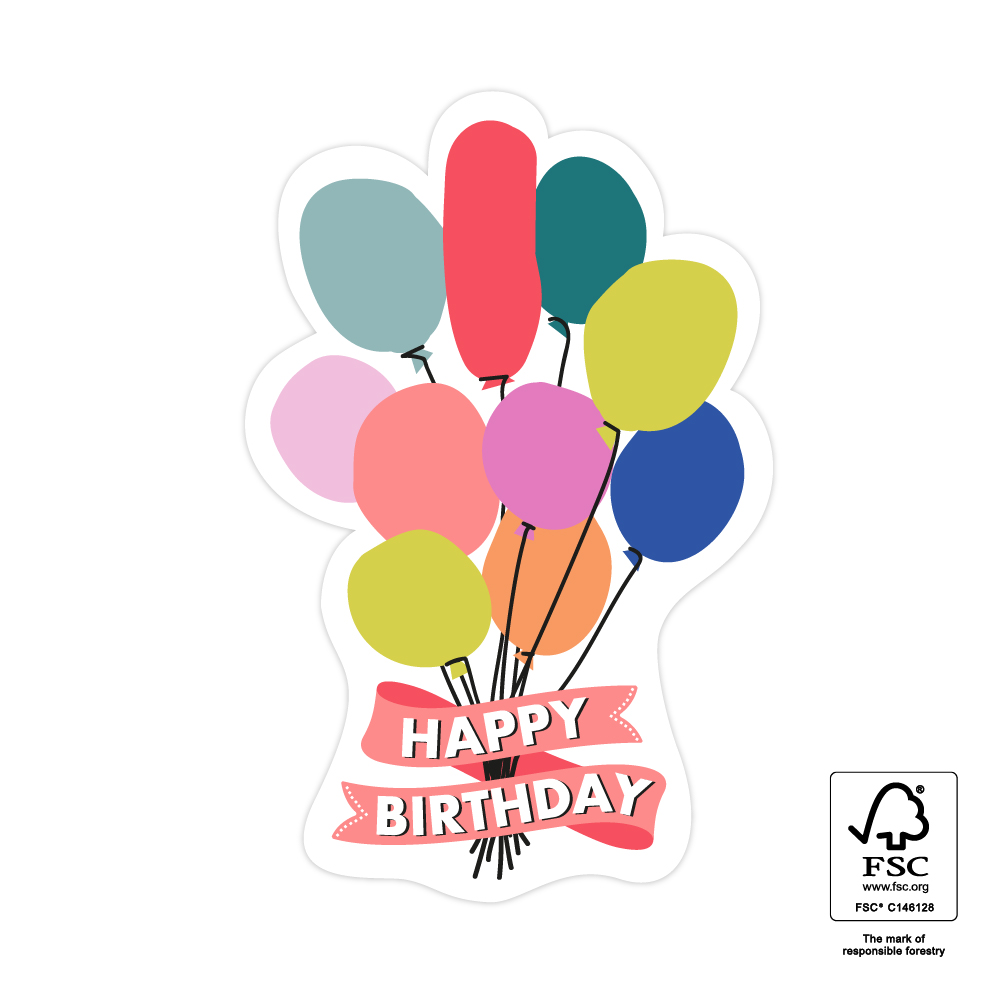 Stickers on Roll - Balloons • House of Products B2B