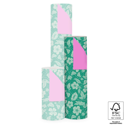Floral Wrapping Paper FSC® Green | House of Products • House of ...
